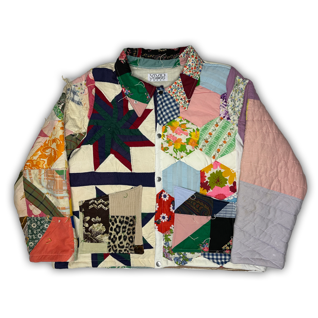 MADE TO ORDER "WHAT THE?" Quilt Jacket – Vivid Visions Co.