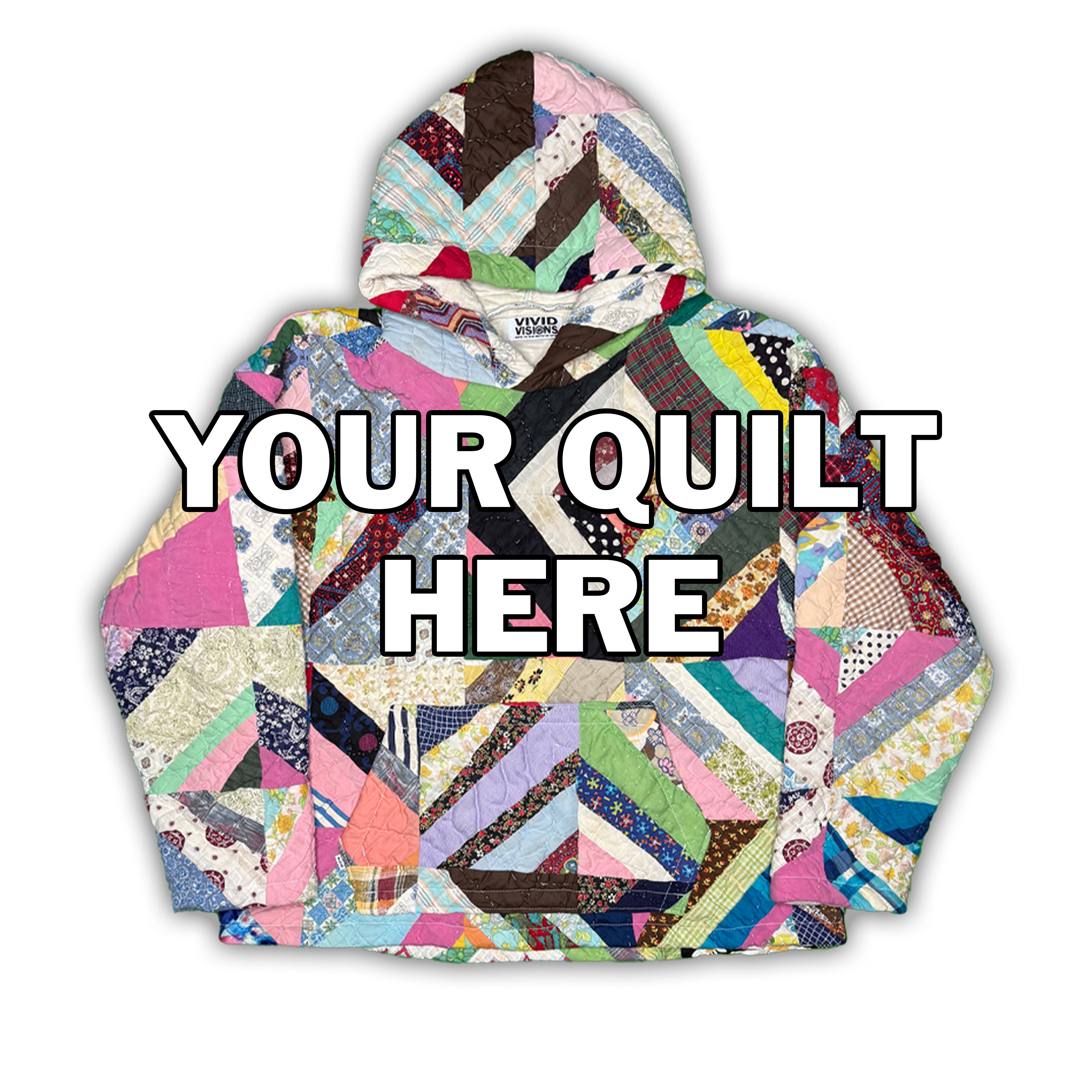Custom Quilt Hoodie – Vivid Visions Co.
